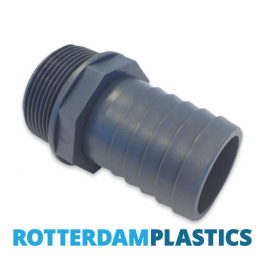 Slangtule 1 Inch buitendraad x 50mm, PVC slangtule